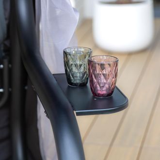 Patio 2 Seitentische für Hollywoodschaukel Celebes/Vita 16x35 cm Zusatztisch Ablage