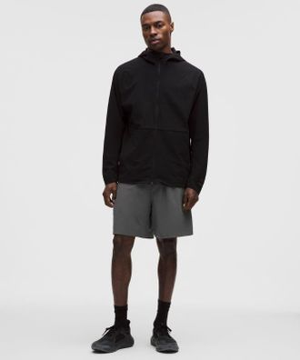 lululemon Short Pace Breaker doubl&eacute; pour Hommes - 18 cm - Gris - Taille 2XL