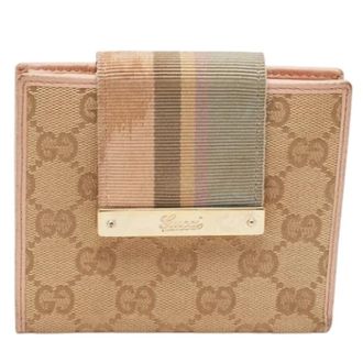 Gucci Portefeuille Pre-owned en toile - Femme - Pre-owned - Beige - Taille: ONE Size