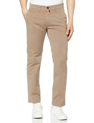 Pierre Cardin Herren Lyon Voyage Chino Birds Eye Hose, Beige (beige 25), W31/L34(Herstellergr&ouml;&szlig;e:31/34)