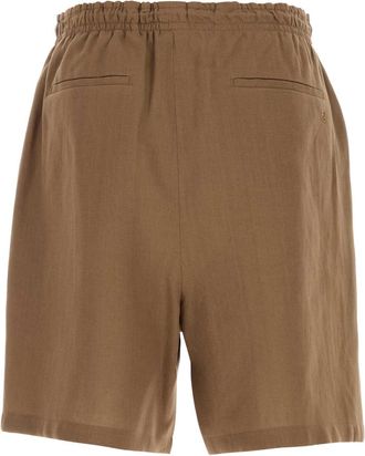 Fendi Solid Bermuda Shorts - Brown