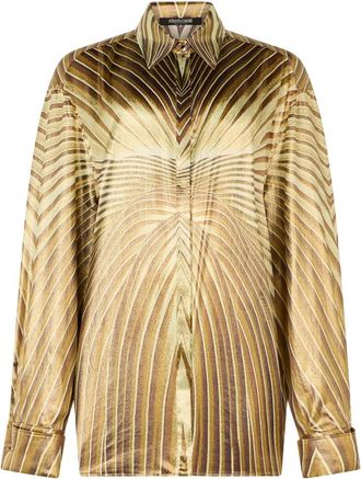 Roberto Cavalli Femme, Blouses et Chemises, Multicolore, Taille: 42 FR Chemise en Soie Imprim&eacute; Iside