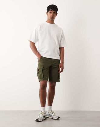 Regatta Shorebay II - Atmungsaktive, superweiche Cargo-Shorts in dunklem Khaki-Gr&uuml;n