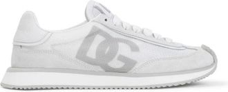 Dolce & Gabbana Femme, Chaussures, Blanc, Taille: 41 EU DG Logo Mesh and Suede Runner Baskets