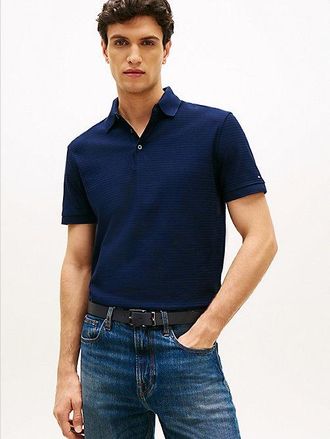 Tommy Hilfiger Polo Smart Casual textur&eacute; &agrave; rayures