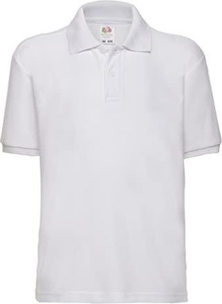 Fruit Of The Loom Polo à Manches Courtes - Enfant (Lot de 2) (14-15 Ans) (Blanc)