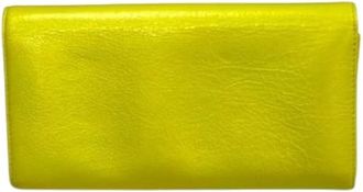 Balenciaga Portefeuille bandouli&egrave;re/cha&icirc;ne Pre-owned - Femme - Pre-owned - Jaune - Taille: ONE Size