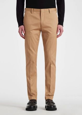 Paul Smith Slim-Fit Cotton-Stretch Trousers - Beige