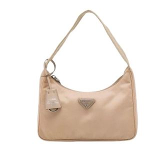 Prada Sac bandouli&egrave;re en nylon pr&eacute;-appr&eacute;ci&eacute; - Femme - Pre-owned - Beige - Taille: ONE Size