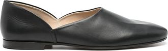 Maison Margiela chaussons en cuir - Noir