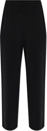 Lanvin Pantalon en laine &agrave; jambes droites - Femme - Pantalons - Noir - Taille: 38 FR