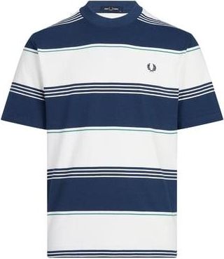 Fred Perry T-shirt ray&eacute; &agrave; logo en coton