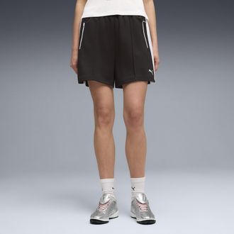 Puma Short &agrave; nervures 10 cm T7 Femme, V&ecirc;tements, Noir, XL