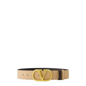 Valentino Garavani VLogo Signature Wendeg&uuml;rtel 40 mm - - Accessories - Damen - Beige - 70 CM