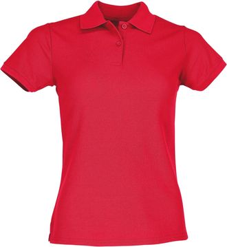 Fruit Of The Loom Fit 65/35 Piqu&eacute; Poloshirt, verschiedene Farben, Rot - Rot, X-Small