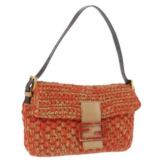 Fendi Pre-owned Vintage Woll Schultertasche - - Pre-owned - Damen - Orange - ONE SIZE