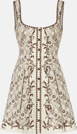 Alemais Al&eacute;mais Robe imprim&eacute;e en lin et coton