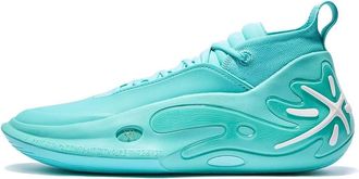 Li-Ning Way of Wade 11 Serie White HOT Herren-Basketballschuhe Futter rutschfest Professionelle Sto&szlig;d&auml;mpfung Sneaker Sportschuhe Cyan EU 46 1/3