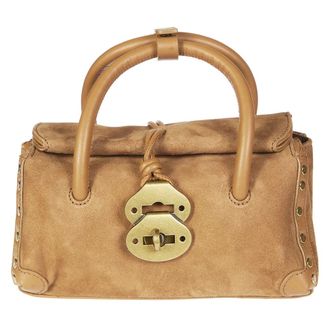 Zanellato Femme, Sacs, Brun, Taille: ONE Size Dotta Zashmere & Cactus Baby Suede