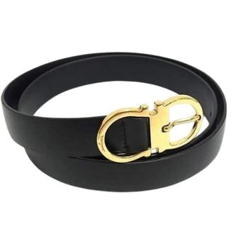 Ferragamo Pre-owned Gancini Belt - Femme - Pre-owned - Noir - Taille: ONE Size