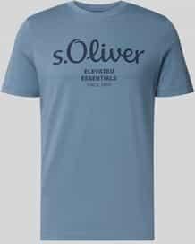 s.Oliver Red Label Regular Fit T-Shirt aus reiner Baumwolle