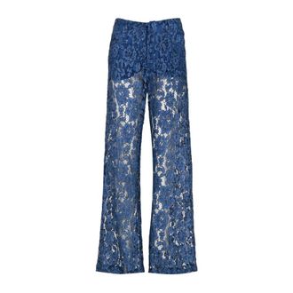 Federica Tosi Femme, Pantalons, Bleu, Taille: 40 FR Wide Pantalons