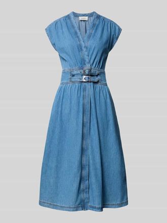 BA&SH Midikleid in Denim-Optik Modell Love