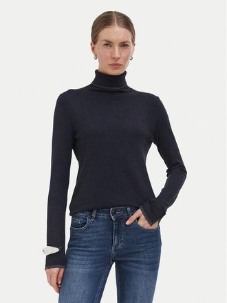 Liu Jo Rollkragenpullover WF6013 MS49I Dunkelblau Slim Fit