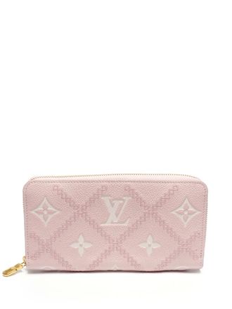 Louis Vuitton portefeuille Zippy brod&eacute; (2021-2025) - Rose