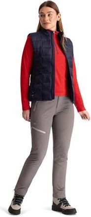Trespass Skylar Micropolaire ultralégère et semi-zippée pour femme 130 g/m², Rouge, L