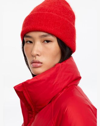 Arket Beanie Aus Alpakawollmischung -Rot