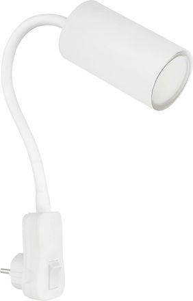 Globo Lighting Wandleuchte, Wei&szlig;, Metall, Kunststoff, 32x43x5.5 cm, verstellbare Arme, Wippschalter, Lampen & Leuchten, Innenbeleuchtung, Wandleuchten, Wandlampen mi