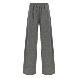 Fabiana Filippi Pantalon Cargo en Flanelle - Femme - Pantalons - Gris - Taille: 36 FR