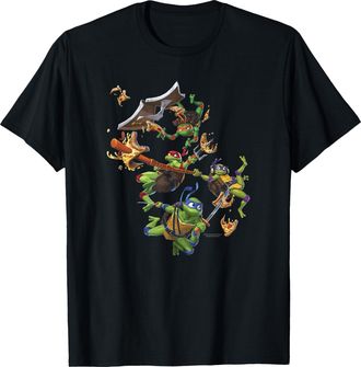 Teenage Mutant Ninja Turtles Mutant Mayhem Falling Group T-Shirt