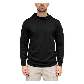 C.P. Company Cotton Sea Island Kapuzenpullover mit Linsen-Detail - - Sweatshirts & Hoodies - Herren - Schwarzk - L