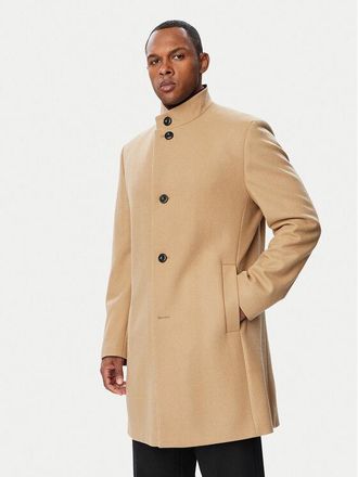 HUGO BOSS Wollmantel 50569223 Beige Regular Fit