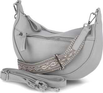 Gabor bags Silena Damen Umh&auml;ngetasche Crossbody Bag Mittelgro&szlig; Grau