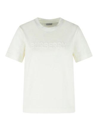 Burberry Pull Col Rond - Blanc