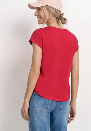 Street One T-Shirt mit V-Ausschnitt