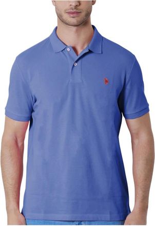 U.S.Polo Association U.s. Polo Assn., Homme, Tops, Bleu, Taille: L King Logo Polo