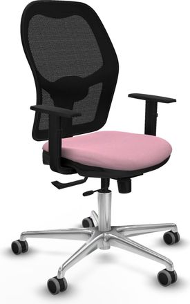 Piqueras y Crespo Schreibtischstuhl Rosa Jorquera mit 1D-Armen, h&ouml;henverstellbare Lendenwirbelst&uuml;tze, ausgestattet mit Syncro/Traslack und injiziertem Schaumstoff, Roll