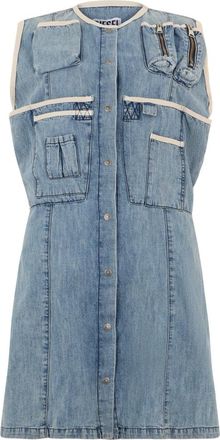 Diesel Femme, Robes, Bleu, Taille: 38 FR Robes