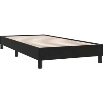 vidaXL Boxspringbett ohne Matratze Schwarz 100x210 cm Samt vidaXL