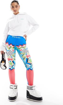 OOSC Nuts Cracker - Legging de sous-v&ecirc;tement de ski - Multicolore-rose