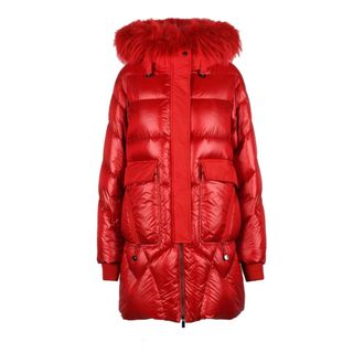 DIEGO M Gepolsterte Jacke aus Polyester - - Coats - Damen - Rot - S