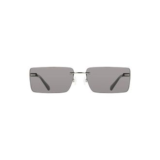 Calvin Klein Schwarze Metall Damen Sonnenbrille - - Accessories - Damen - Schwarzk - ONE SIZE