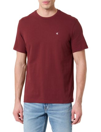 Calvin Klein Herren Ss Classic Monogram Tee Lv04Rd254G T-Shirts, RED (Mocha Moment), L
