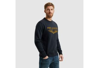 PME Legend Sweatshirt Crewneck soft terry with logo mit Logo Stickerei