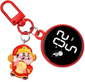 Generic pour sac &agrave; main, d&eacute;coration de sac &agrave; dos imperm&eacute;able, porte-cl&eacute;s de sac &agrave; dos, montre &eacute;lectronique LED pour sac &agrave; dos porte-monnaie