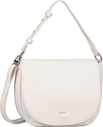 Gabor brand.value Alira, Poche à Rabat Femme, Blanc, 28x8x23,5